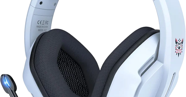 Headset Gaming onikuma With RGB LED X27 White