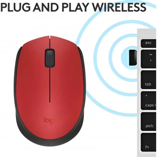 Mouse Wireless LOGTECH M171 RED