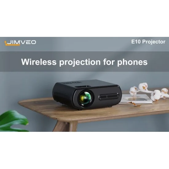 Projector Jimveo E10 Led 30000H Wifi , Bluetooth , Usb , Hdmi , Vga