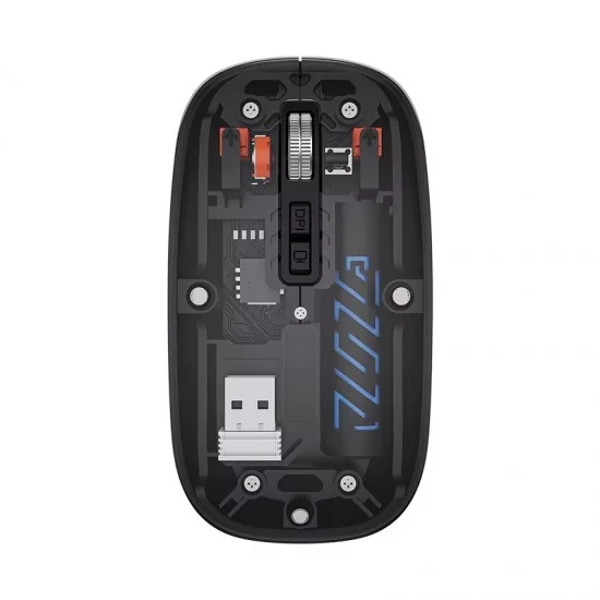 Mouse Wireless TRANSPARENT L113 Black