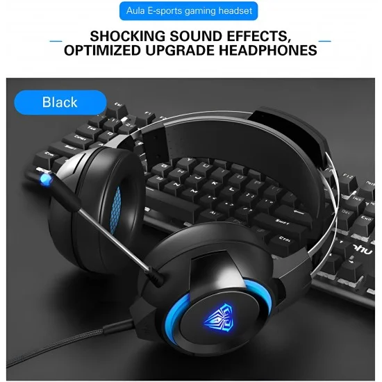 Headset Gaming Aula With RGB LED G91 Black