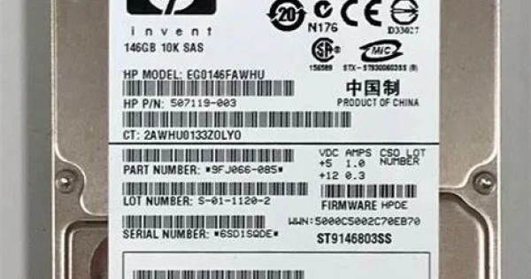 Hard Hdd Sas 2.5" 146Gb Hp