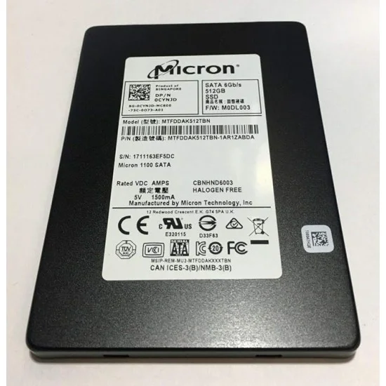 Hard Ssd Micron 512Gb Sata 2.5"