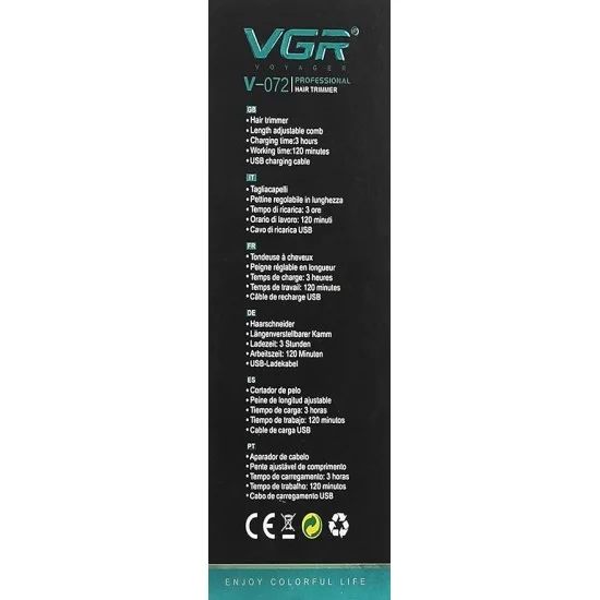 Electric Trimmer Hair Clippers VGR V-072 (ماكينة حلاقة)