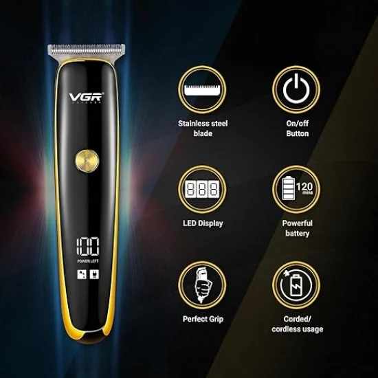 Electric Trimmer Hair Clippers VGR V-966 (ماكينة حلاقة)