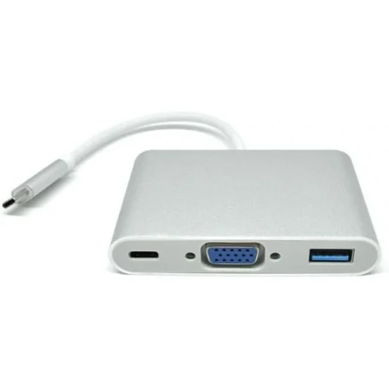Convert Type-C Male To Vga+Usb3.0+Type-C Admin Female